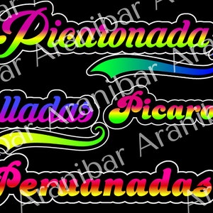 Peruvian Chicha Font - Words and Phrases - Etsy