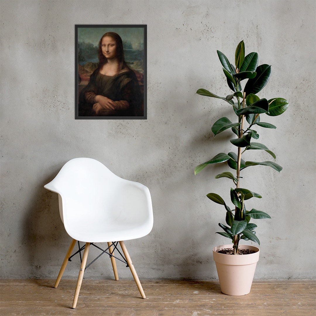 Mona Lisa Paper Framed Poster (cm) - Etsy