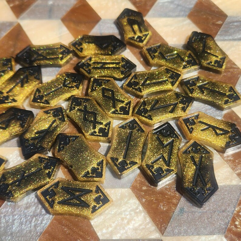 25 Elder Futhark Runes Norse Viking Language Wicca Witchcraft Magic ...