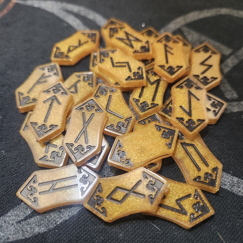 25 Elder Futhark Runes Norse Viking Language Wicca Witchcraft Magic ...