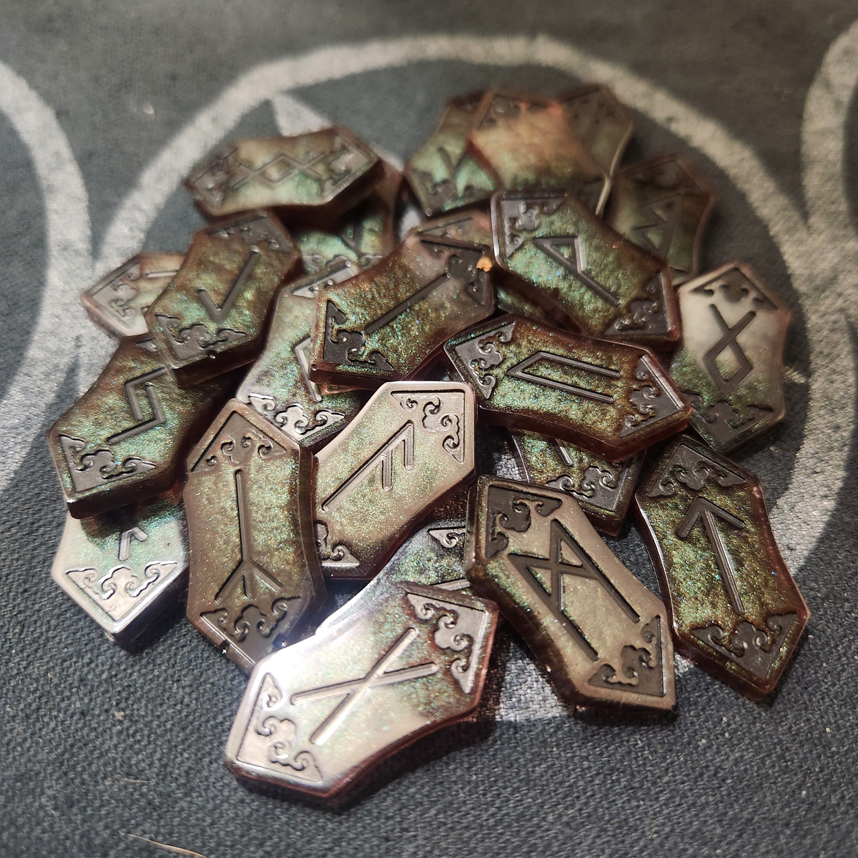 25 Elder Futhark Runes Norse Viking Language Wicca Witchcraft Magic ...