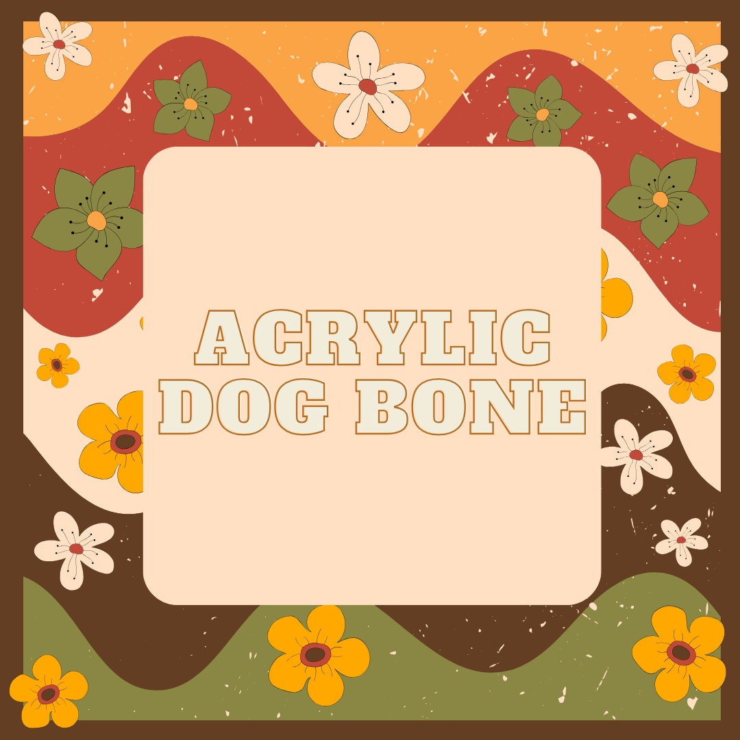 Acrylic Dog Bone poop Loop - Etsy