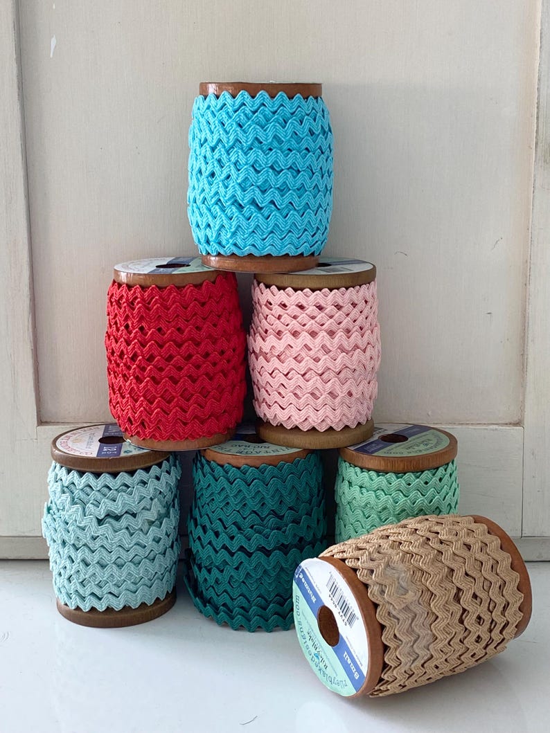 Vibrant Cotton 1/4" Rick Rack Sewing Trim, by the Yard, Choose From ...