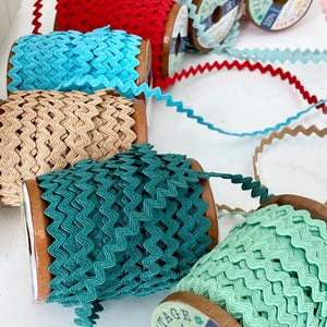 Vibrant Cotton 1/4" Rick Rack Sewing Trim, by the Yard, Choose From ...