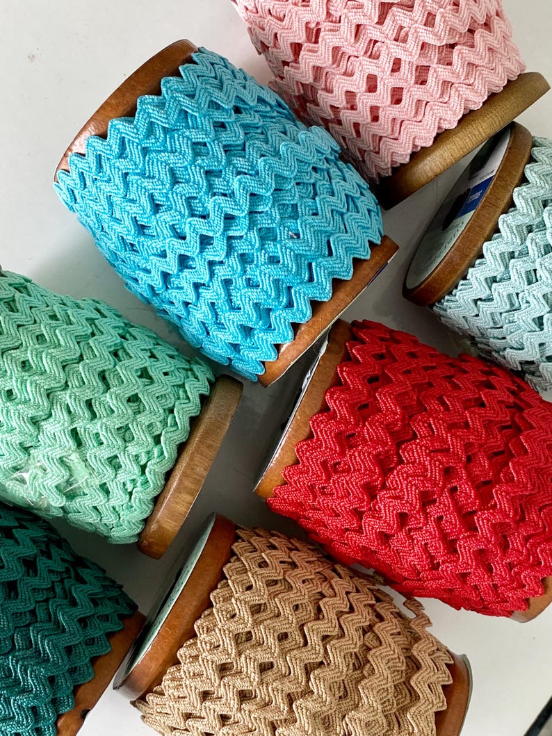 Vibrant Cotton 1/4" Rick Rack Sewing Trim, by the Yard, Choose From ...