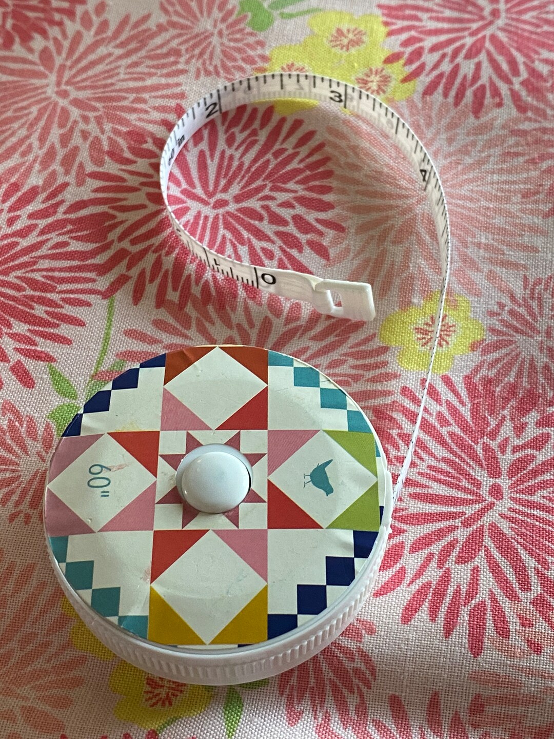 Cute Quilt Block Retractable Tape Measure, Quality Sewing Supply for ...