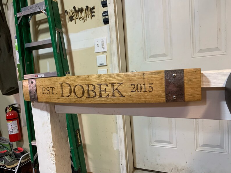 Personalized Whiskey Barrel Sign, Custom Whiskey Barrel Stave, Perfect ...