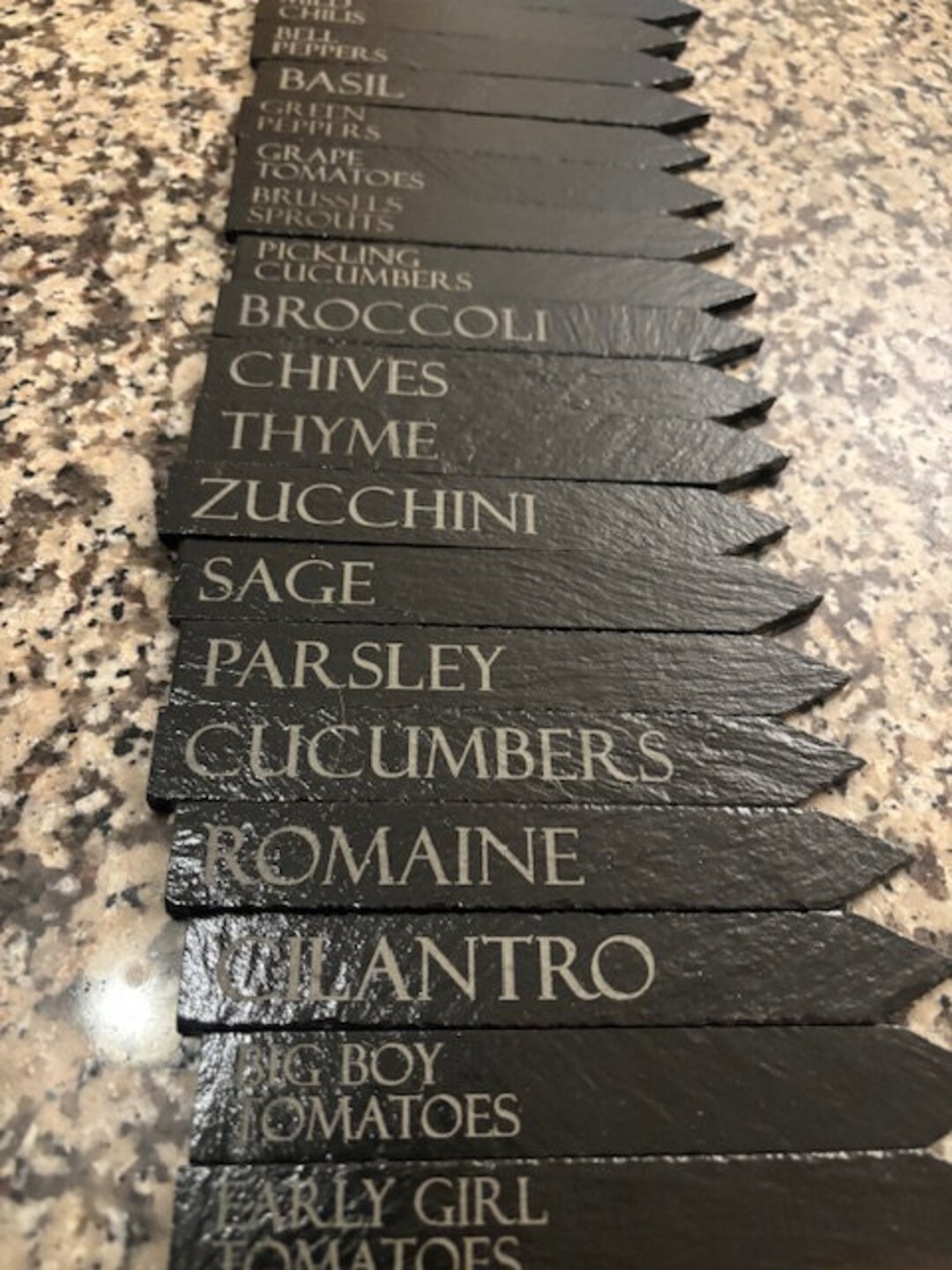 Custom Slate Plant Labels/stakes, Perfect for Everyone! From the Novice ...