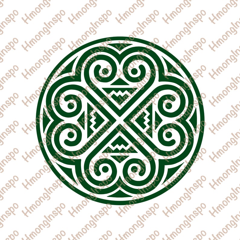 Hmong Heart Print, Hmong Art, Hmong Print, Hmong Pattern, Hmong Digital ...
