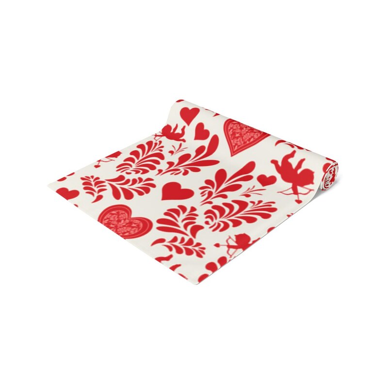 Valentine Table Runner, Romantic Table Runner, Romantic Dinner, Table ...