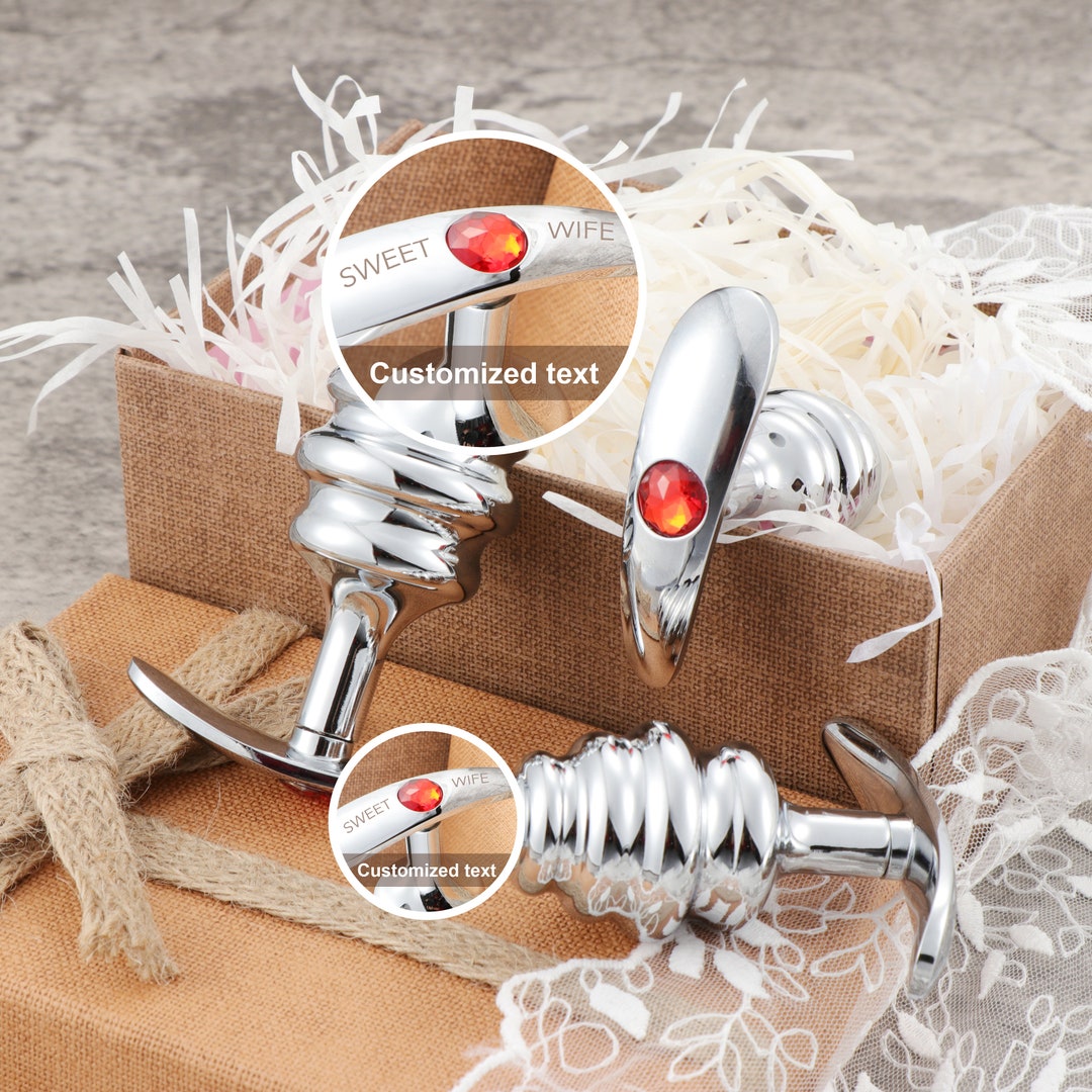 Custom 3 Sizes Butt Plug, T Shape Plug, Beginner Butt Plug, Jewel Butt ...