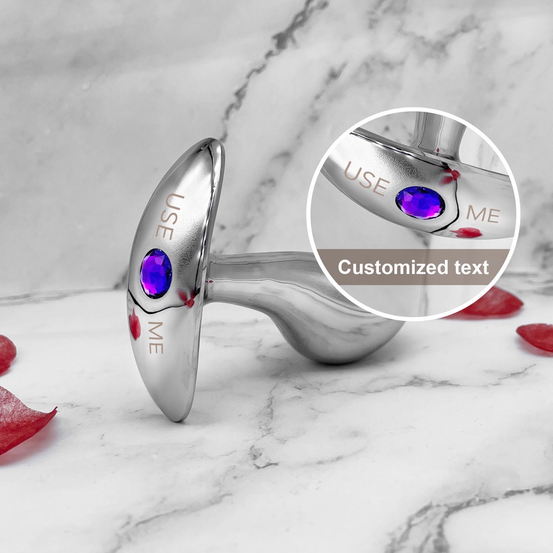 3 Sizes Butt Plug, Custom Butt Plug, Beginner Butt Plug, Engraved Butt ...