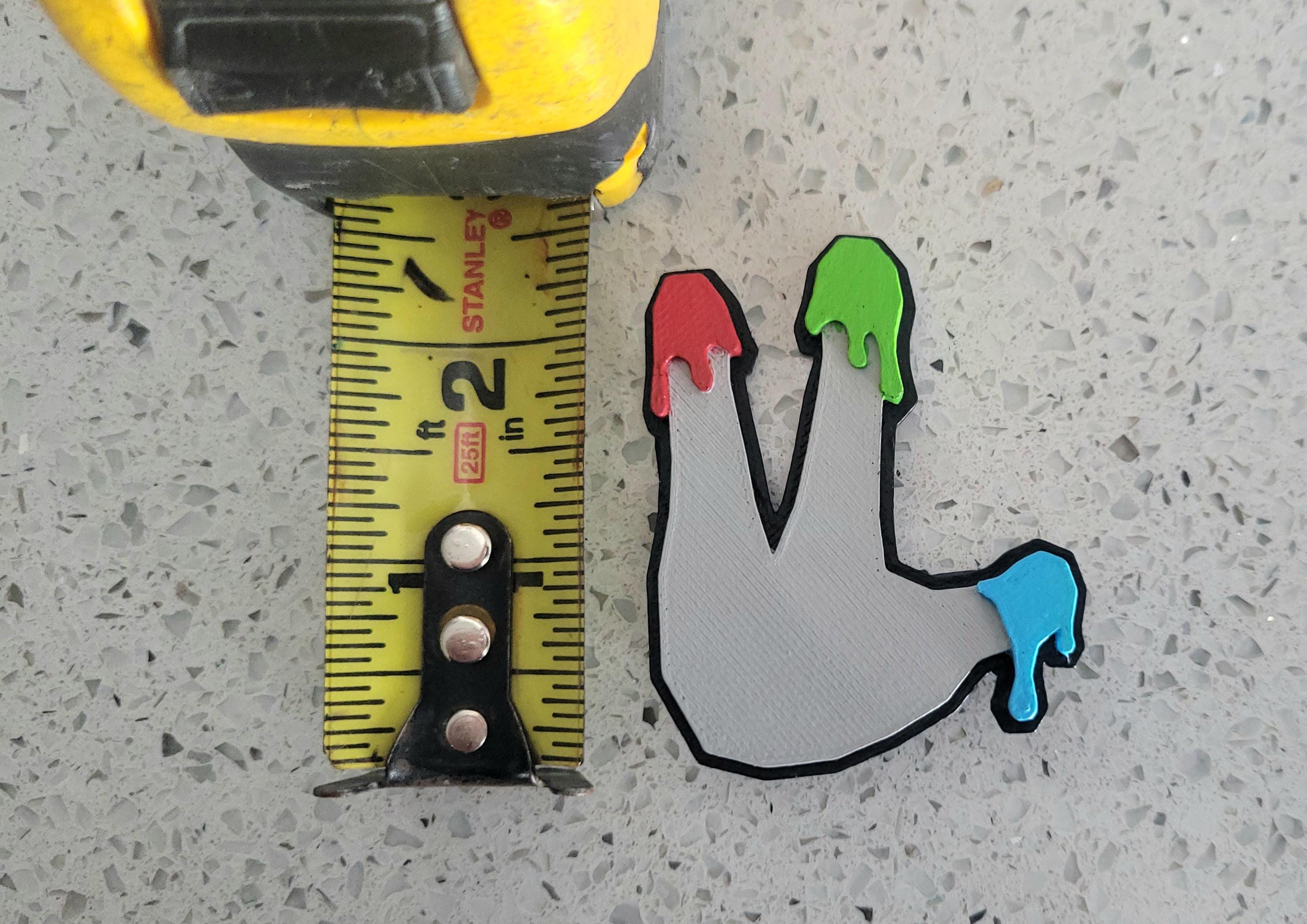 Hand Painted Wearable Gorilla Tag Finger Painter Badge Pin VR Gtag ...