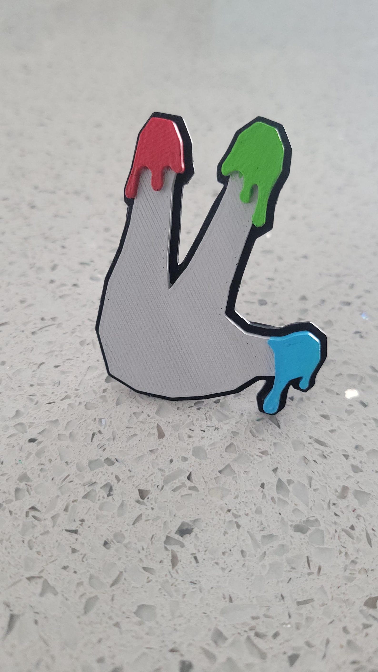 Hand Painted Wearable Gorilla Tag Finger Painter Badge Pin VR Gtag ...