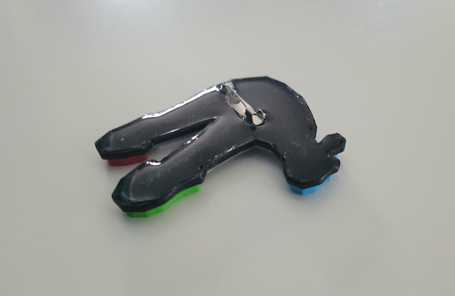 Hand Painted Wearable Gorilla Tag Finger Painter Badge Pin VR Gtag ...