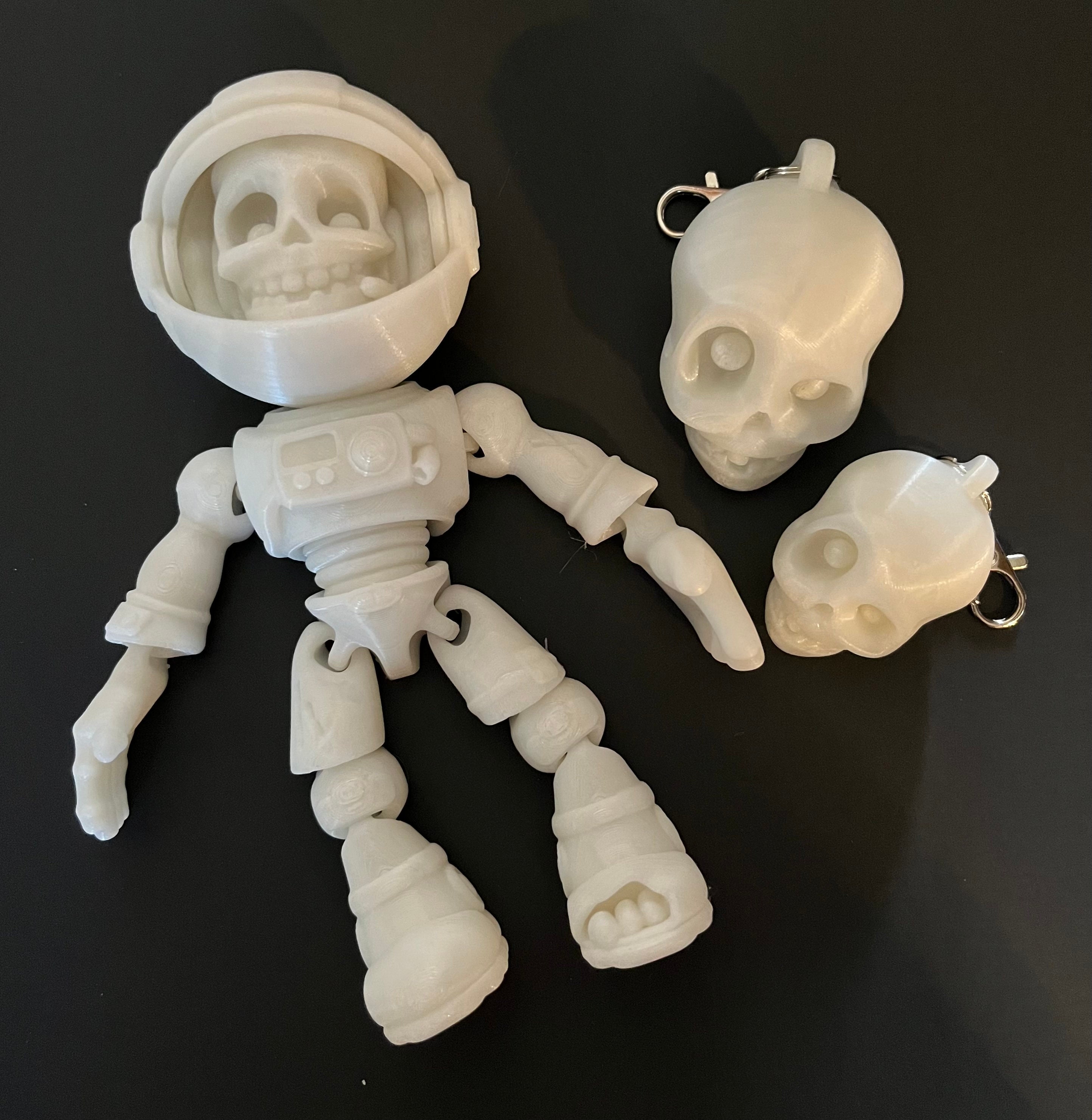 Skeleton Astronaut, Halloween, 3d Print, Fidget Toy - Etsy