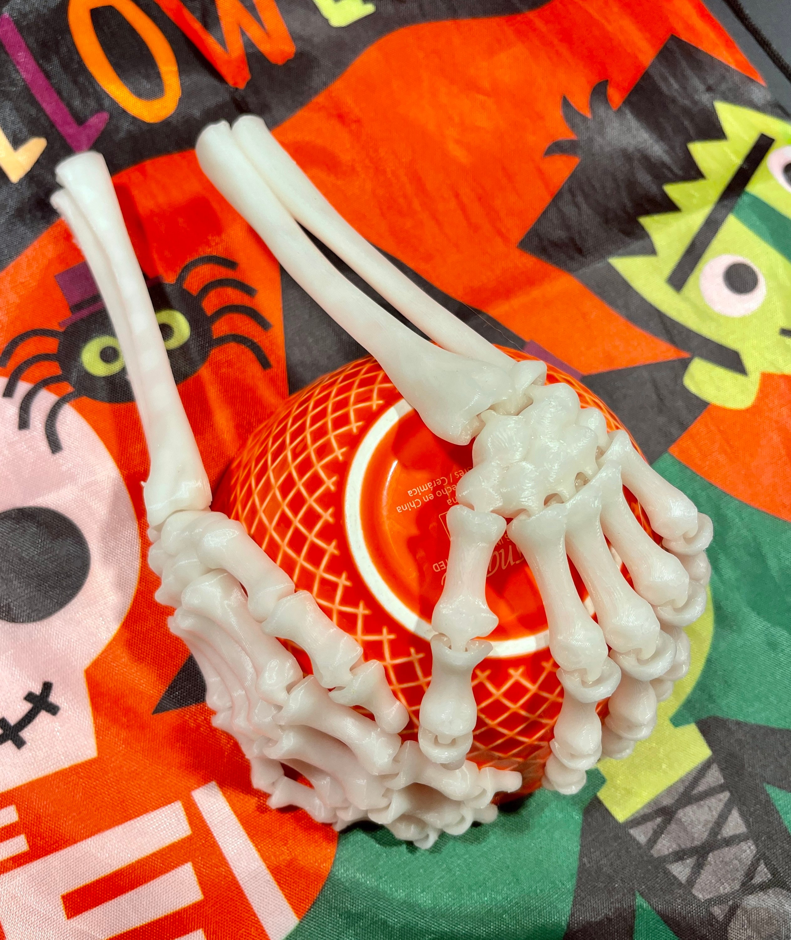 Flexible Flat Skeleton Hands With Forearm A Pair of Left and Right ...