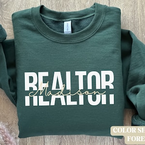 Personalized Realtor Sweatshirt, Custom Realtor Shirt, Real Estate ...