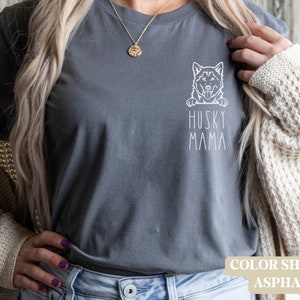 Husky Mama Tshirt, Husky Mom Shirt, Siberian Husky Shirt, Husky Mom ...