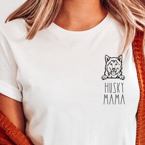 Husky Mama Tshirt, Husky Mom Shirt, Siberian Husky Shirt, Husky Mom ...