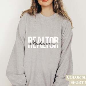 Personalized Realtor Sweatshirt, Custom Realtor Shirt, Real Estate ...