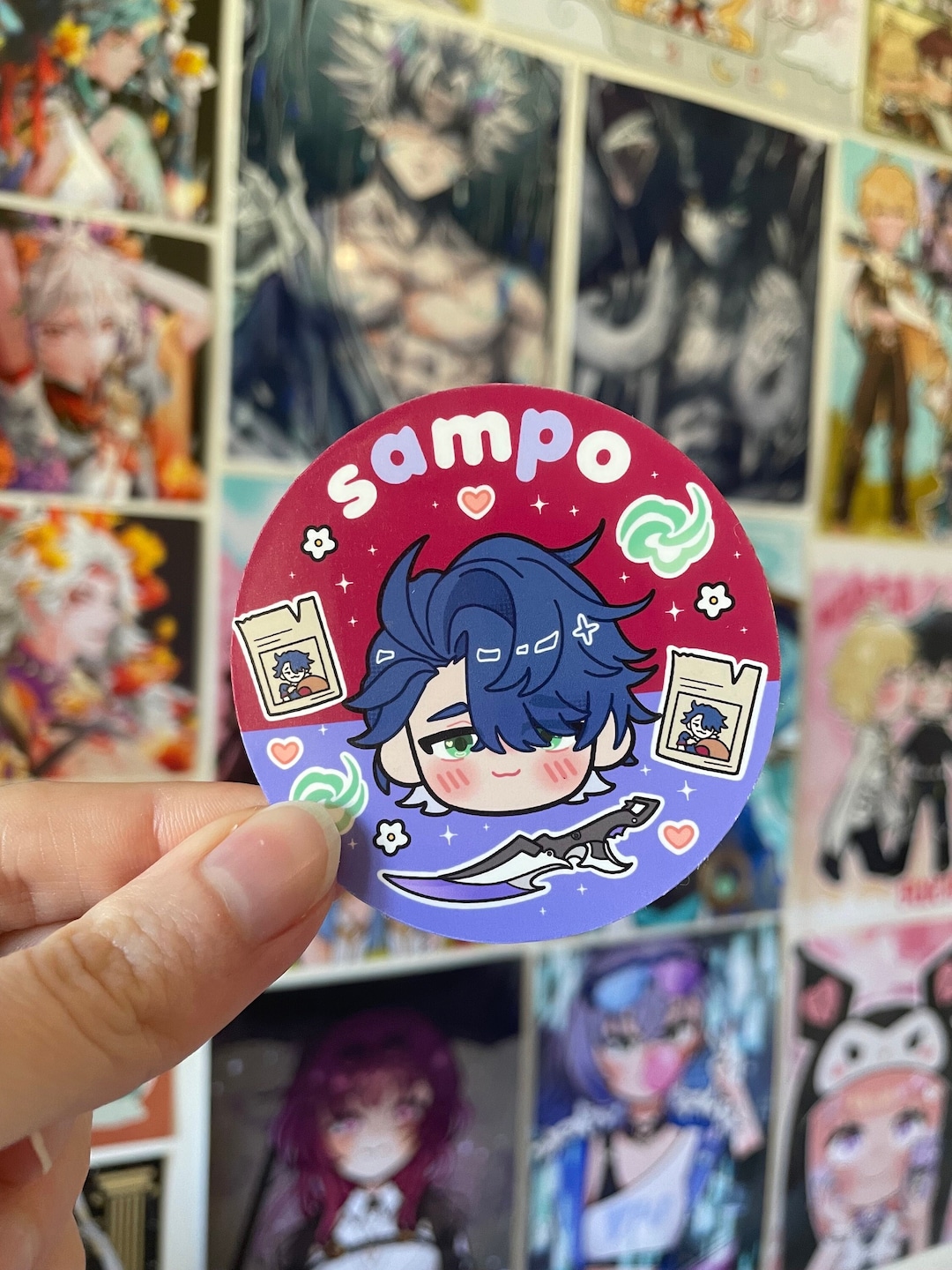 Sampo Honkai Star Rail Round Sticker / Vinyl Sticker - Etsy