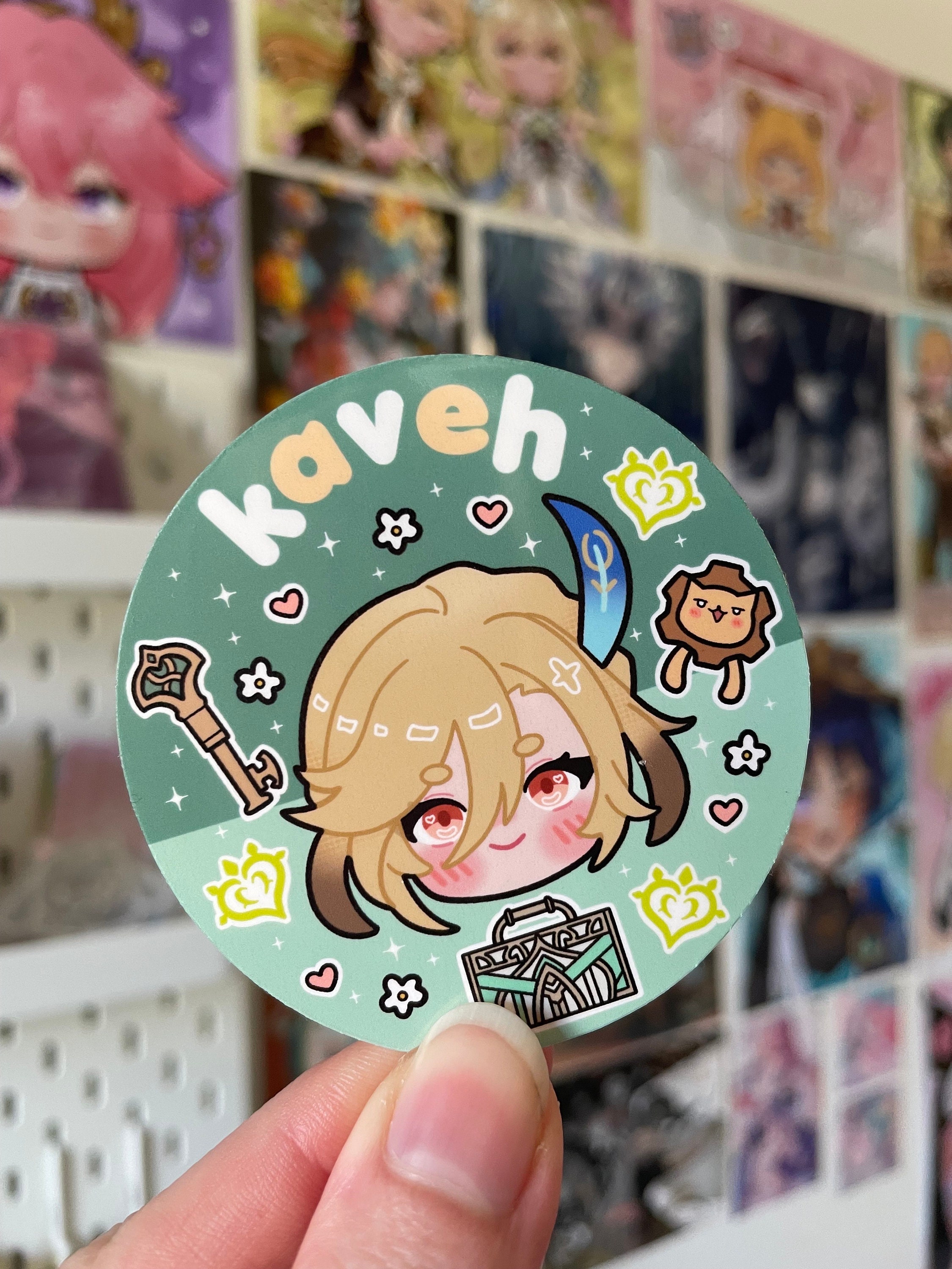 Kaveh Genshin Round Sticker / Vinyl Sticker - Etsy
