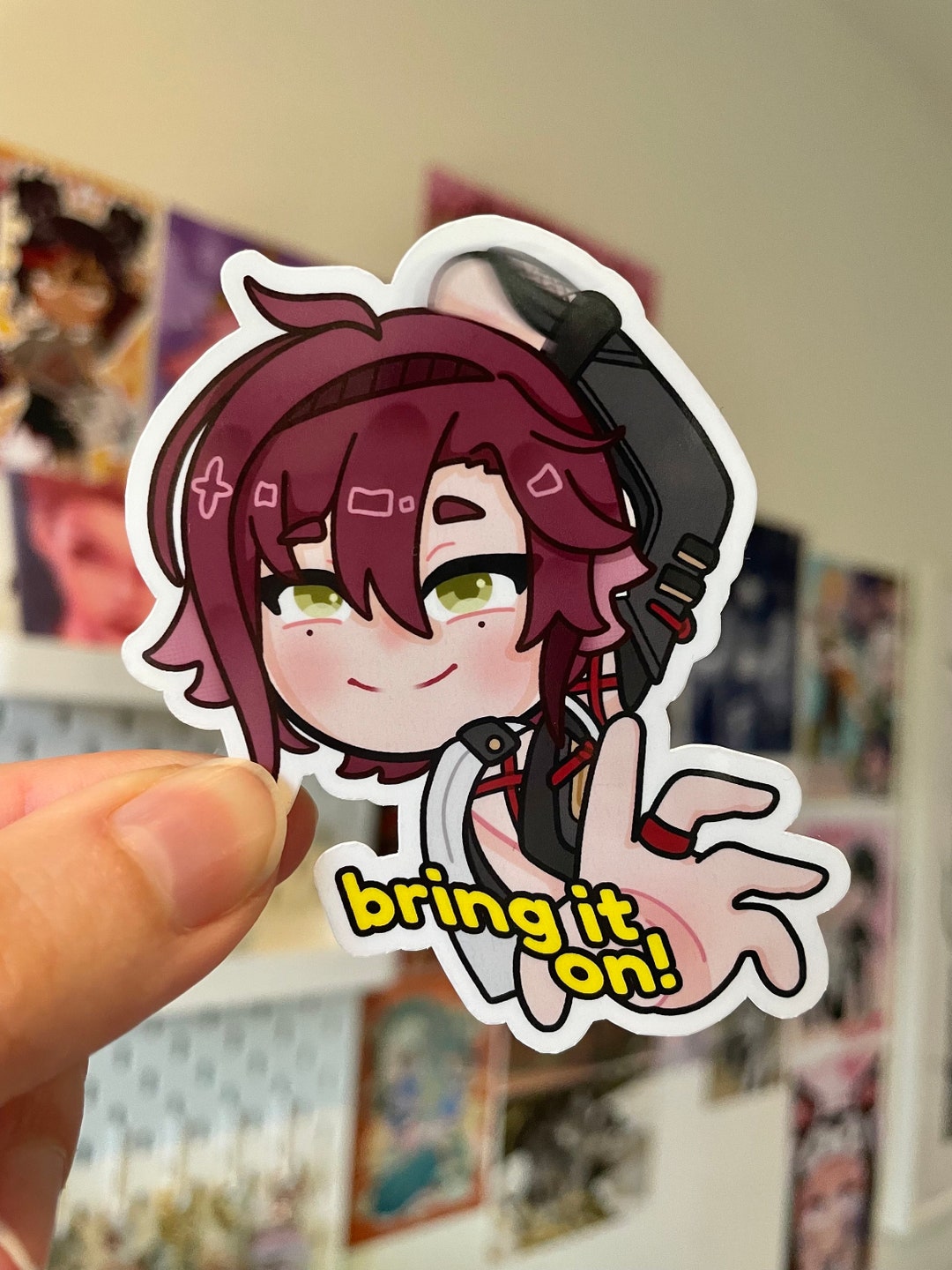 Heizou bring It On Genshin Sticker / Vinyl Sticker - Etsy