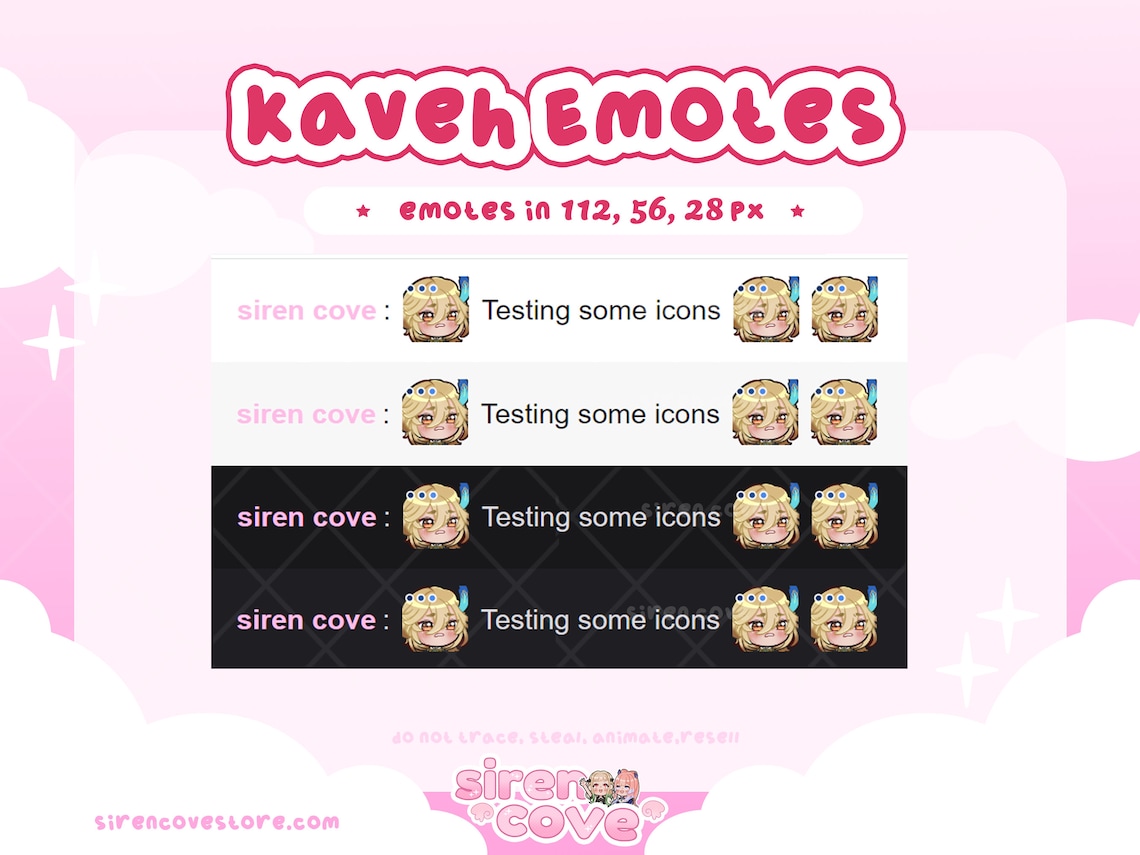 Kaveh Emotes Genshin Impactfor Twitch Discord and Youtube / - Etsy ...