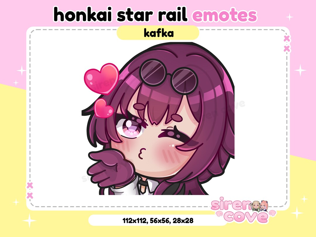 Kafka Emote Honkai Star Rail for Twitch, Discord and Youtube / Kawaii ...