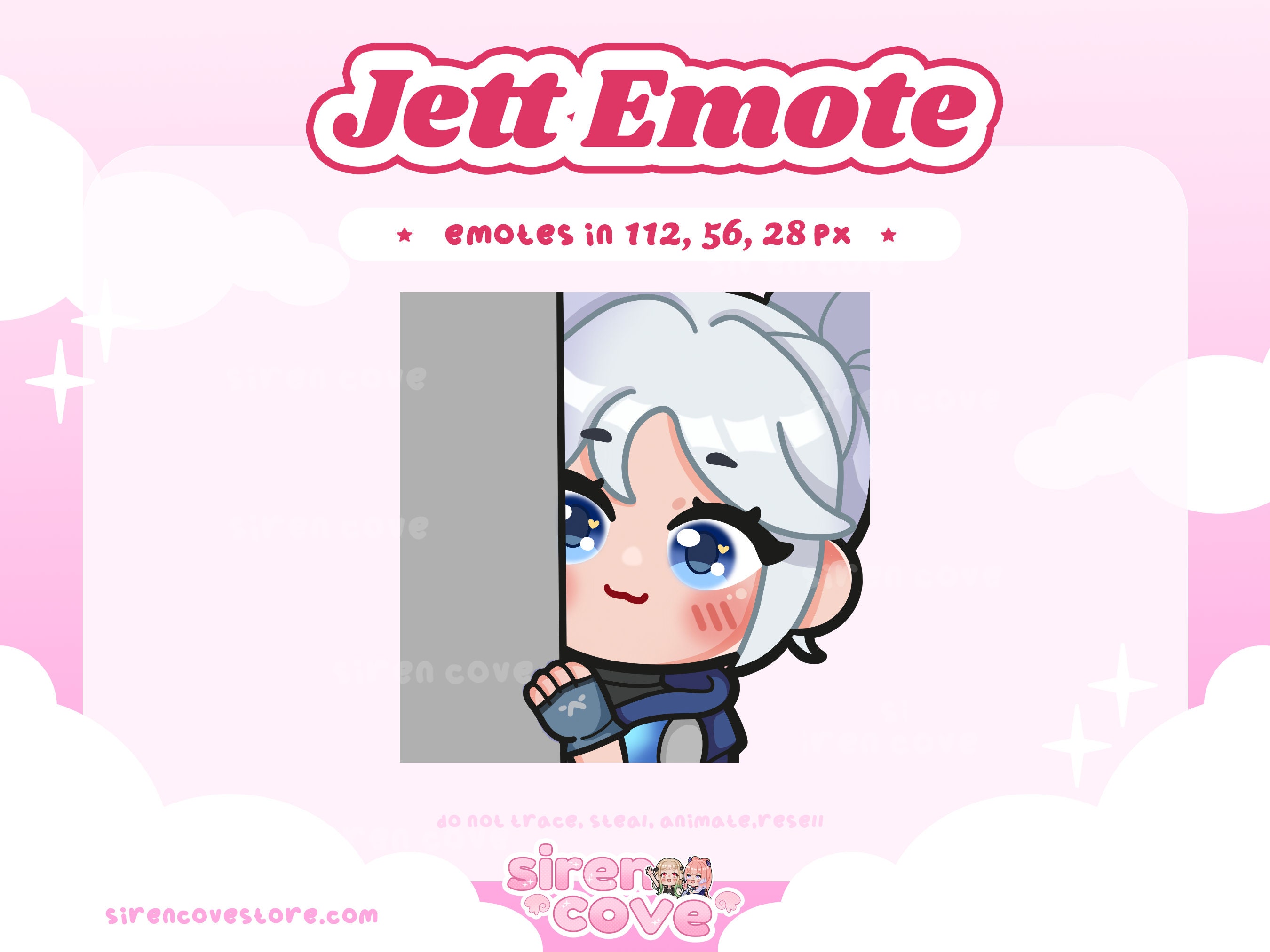 Jett Peeking Emotes Valorant for Twitch Discord and Youtube / - Etsy