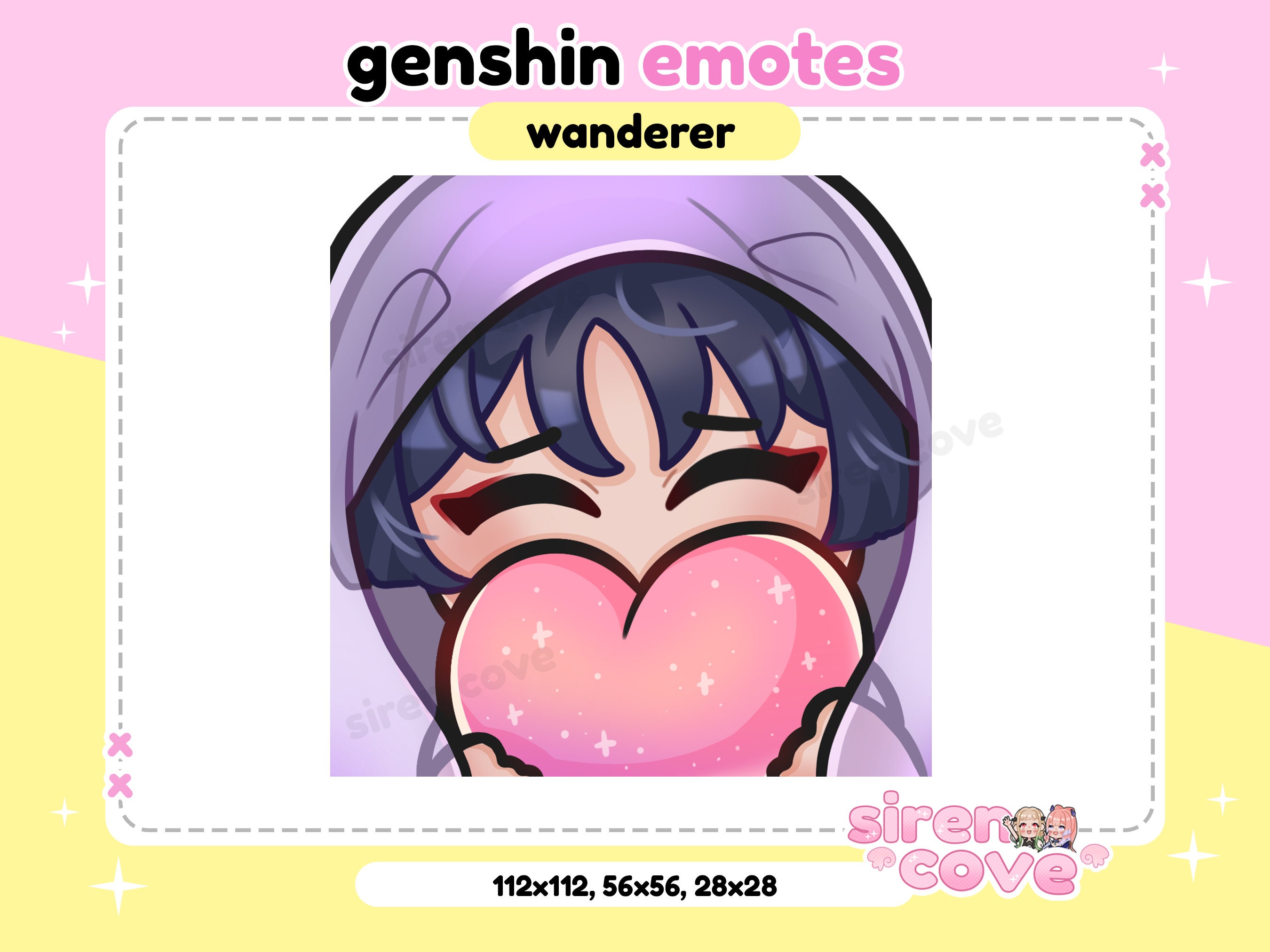 Genshin Impact Kunikuzushi/scaramouche/wanderer Heart Emotes - Etsy