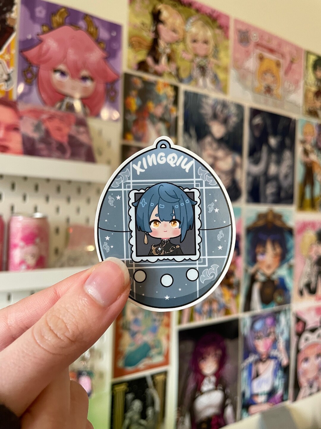 Xinqiu Genshin Tamagotchi Sticker / Vinyl Sticker - Etsy