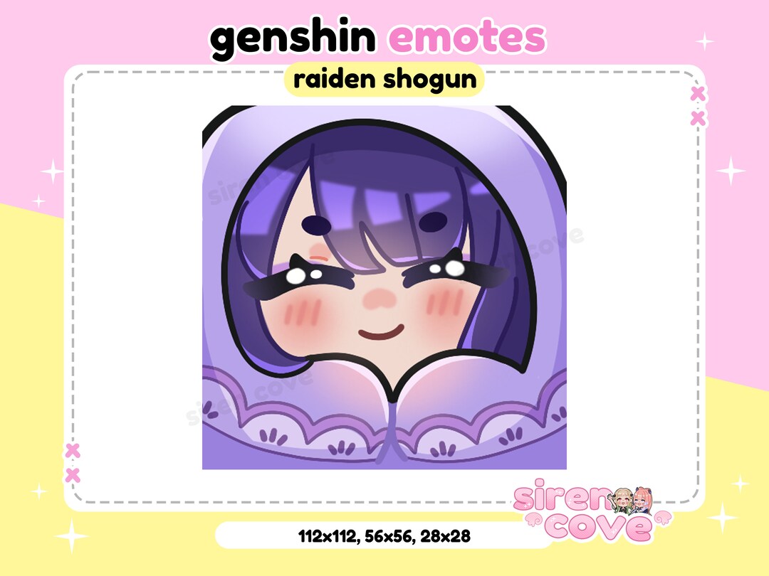 Genshin Impact Ei Blanket Emotes for Twitch, Discord and Youtube ...