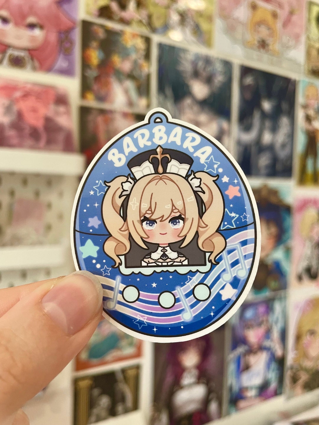 Barbara Genshin Tamagotchi Sticker / Vinyl Sticker - Etsy