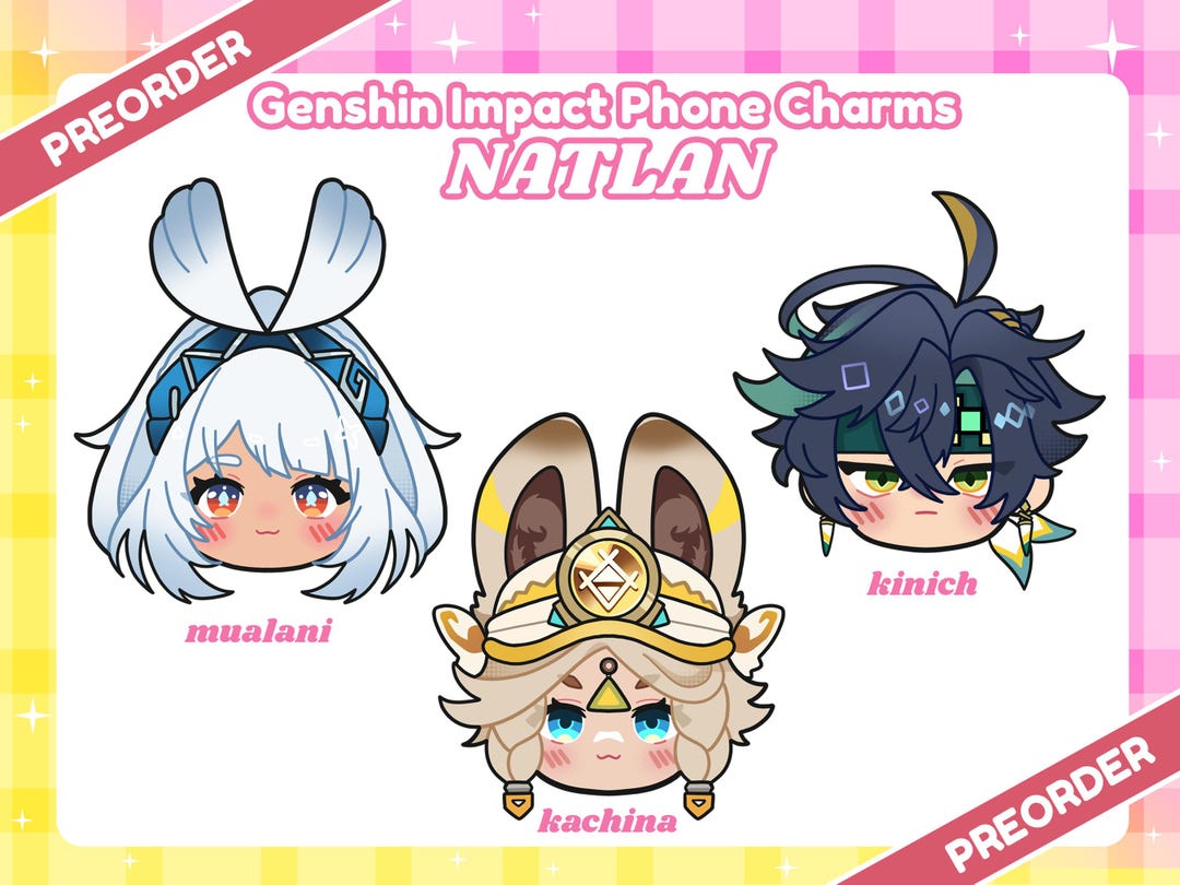 NATLAN Genshin Impact Mini Charms PREORDER Keychains, Phone Charm - Etsy