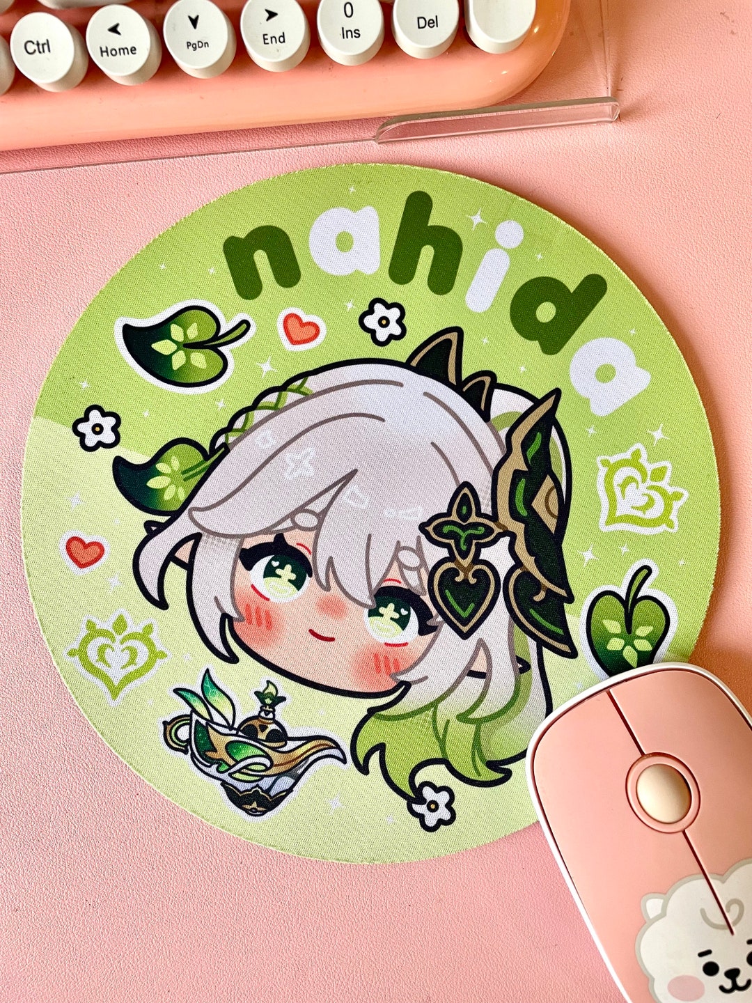 Nahida Mousepad Round Genshin Impact Mouse Mat - Etsy