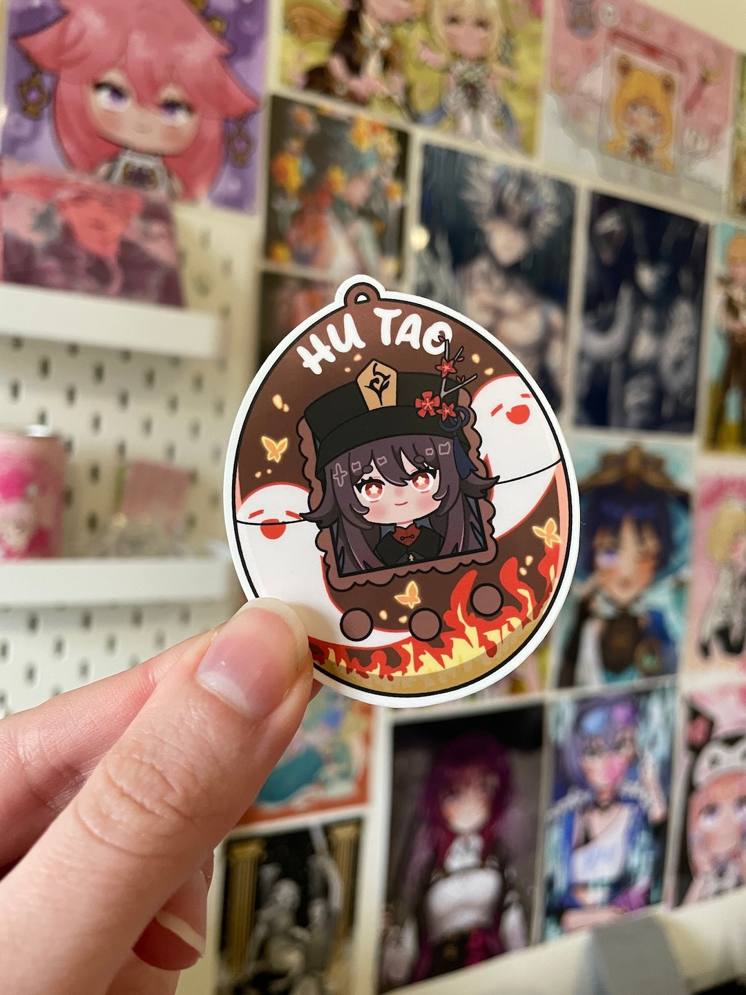 Hu Tao Genshin Tamagotchi Sticker / Vinyl Sticker - Etsy
