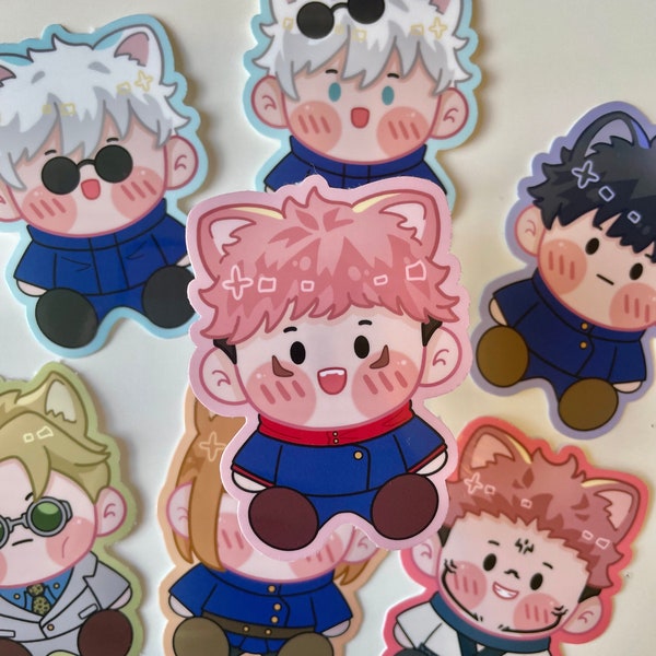 Vinyl Jujutsu Kaisen Sticker - Etsy
