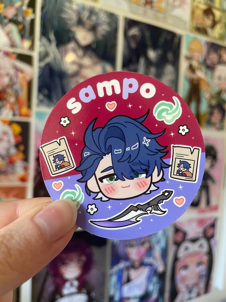 Sampo Honkai Star Rail Round Sticker / Vinyl Sticker - Etsy