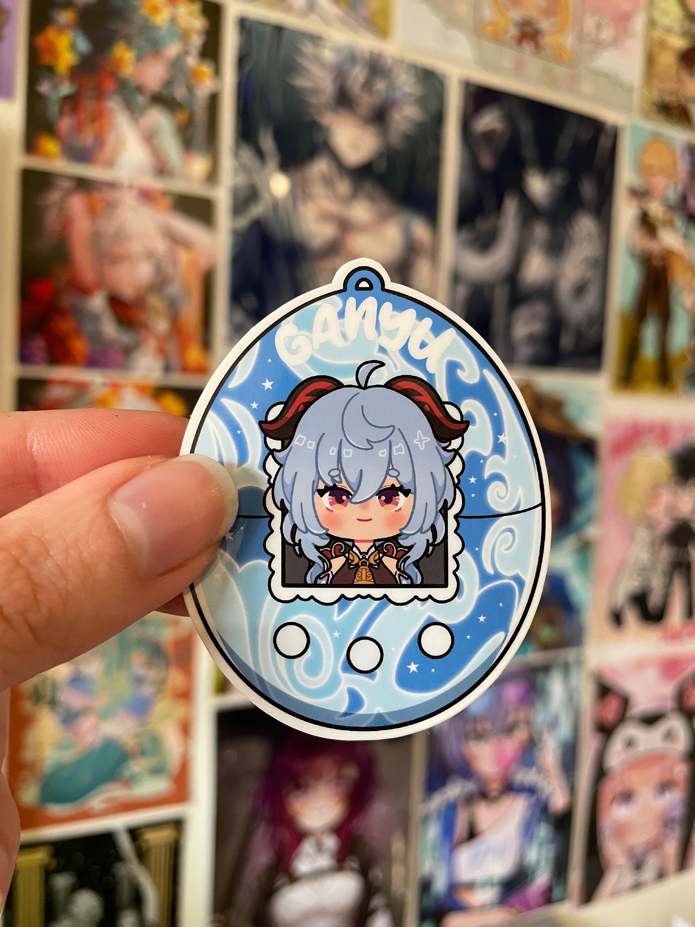 Ganyu Genshin Tamagotchi Sticker / Vinyl Sticker - Etsy