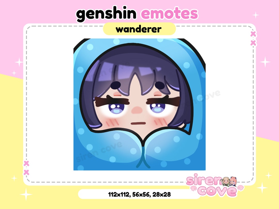 Genshin Impact Scaramouche Wanderer Blanket Emotes for Twitch, Discord ...