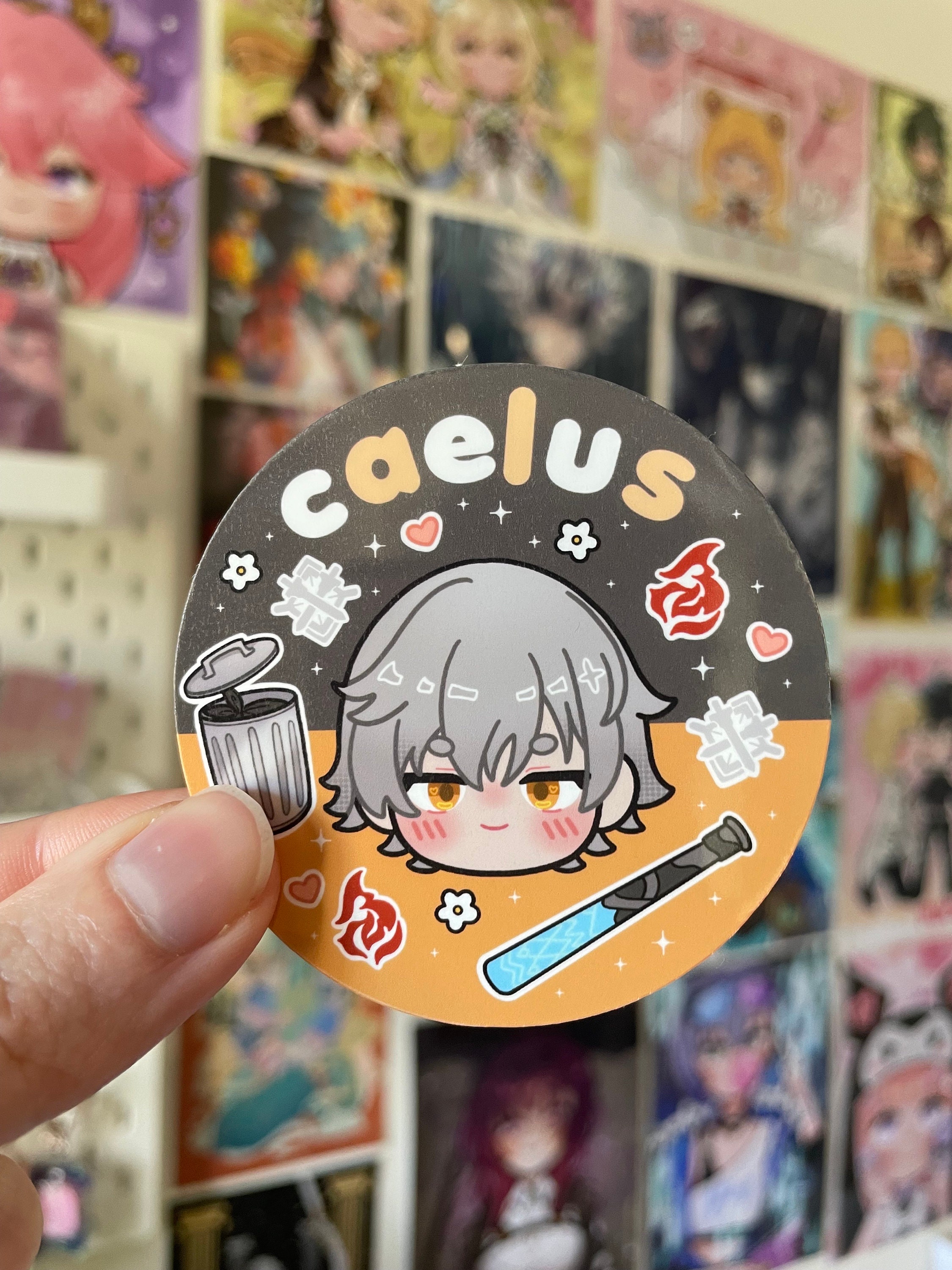 Caelus Trailblazer Honkai Star Rail Round Sticker / Vinyl Sticker - Etsy