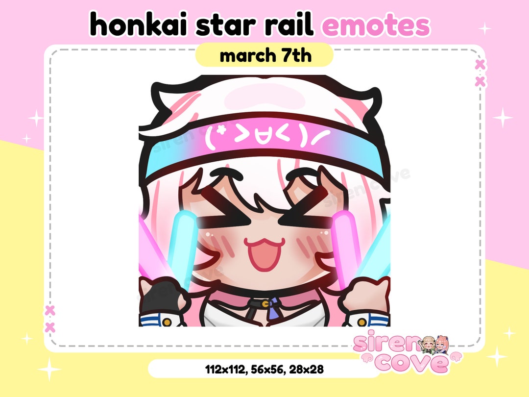 March 7th Cheer Emote Honkai Star Rail for Twitch, Discord and Youtube ...