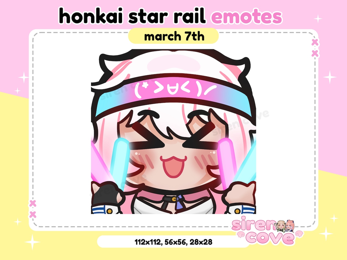 March 7th Cheer Emote Honkai Star Rail for Twitch Discord and - Etsy