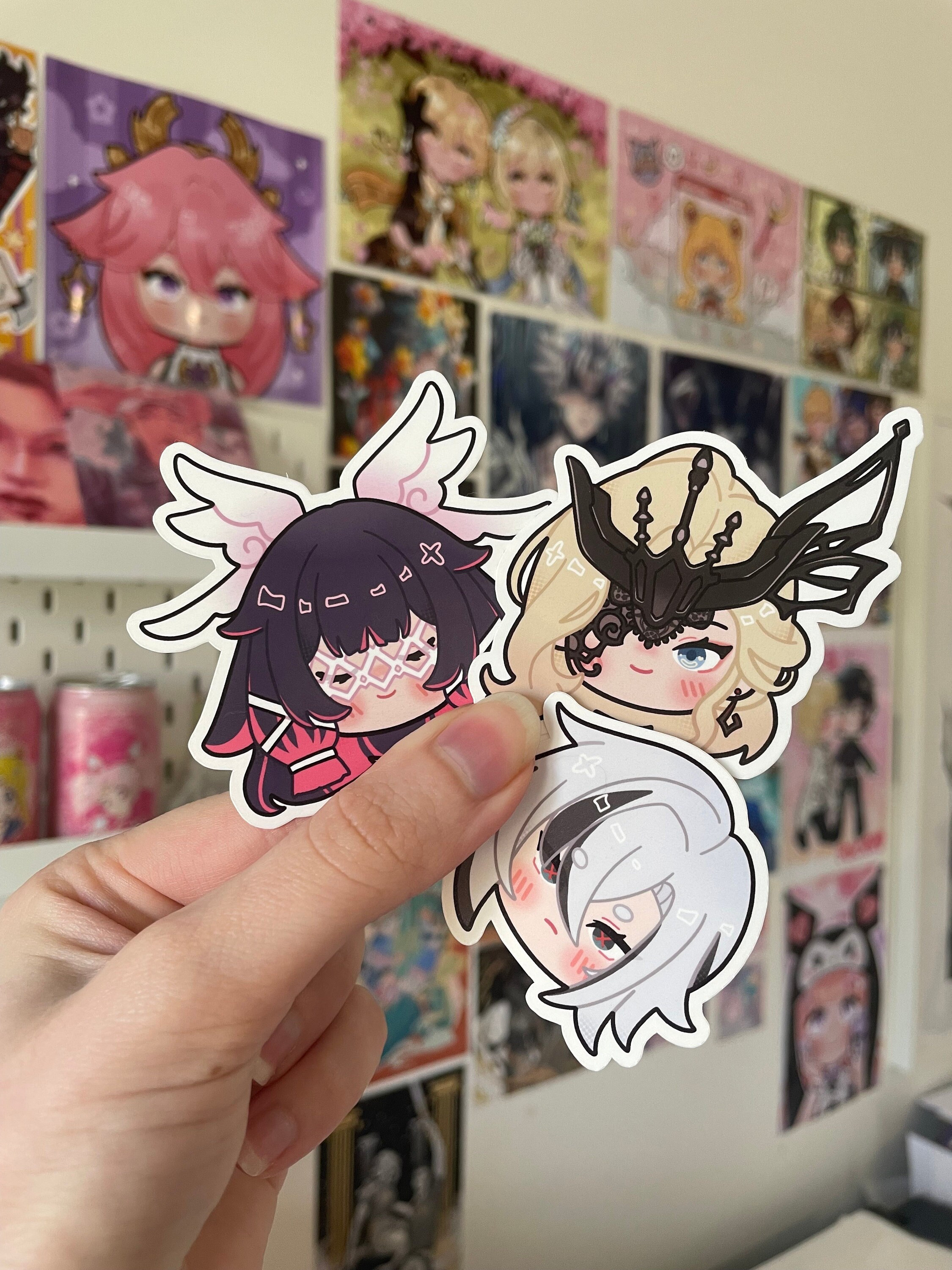 Fatui Genshin Stickers / Genshin Impact SIGNORA Columbina - Etsy