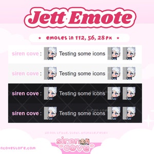 Jett Peeking emotes Valorant para Twitch, Discord y Youtube / Kawaii ...