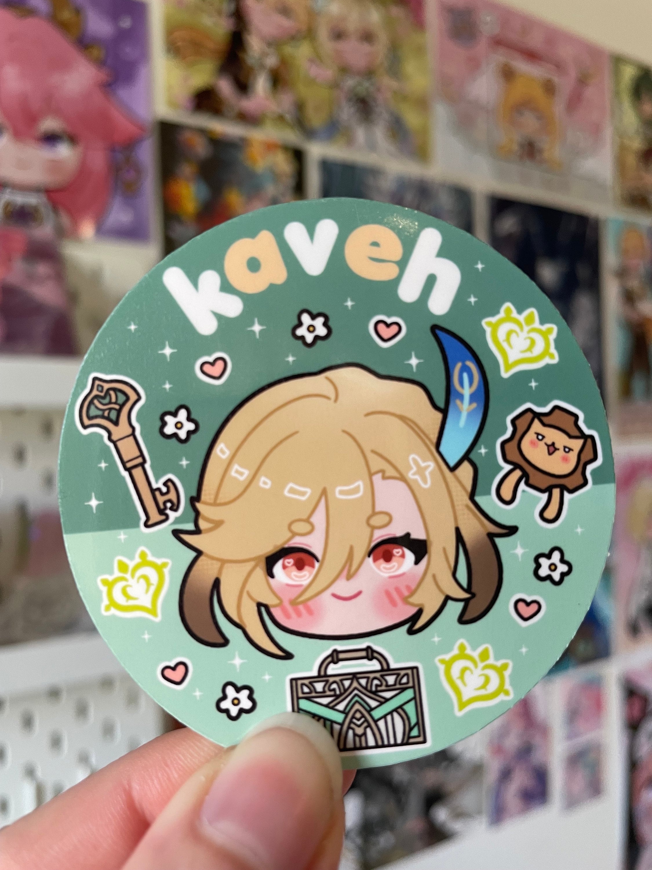 Kaveh Genshin Round Sticker / Vinyl Sticker - Etsy