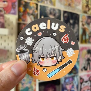 Caelus Trailblazer Honkai Star Rail Round Sticker / Vinyl Sticker - Etsy