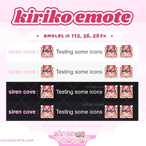 Kiriko Squish Emotes Overwatch for Twitch, Discord and Youtube / Kawaii ...